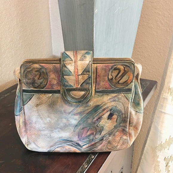 Jane Yoo | Bags | Jane Yoo Maya Hand Painted Leather Handbag | Poshmark